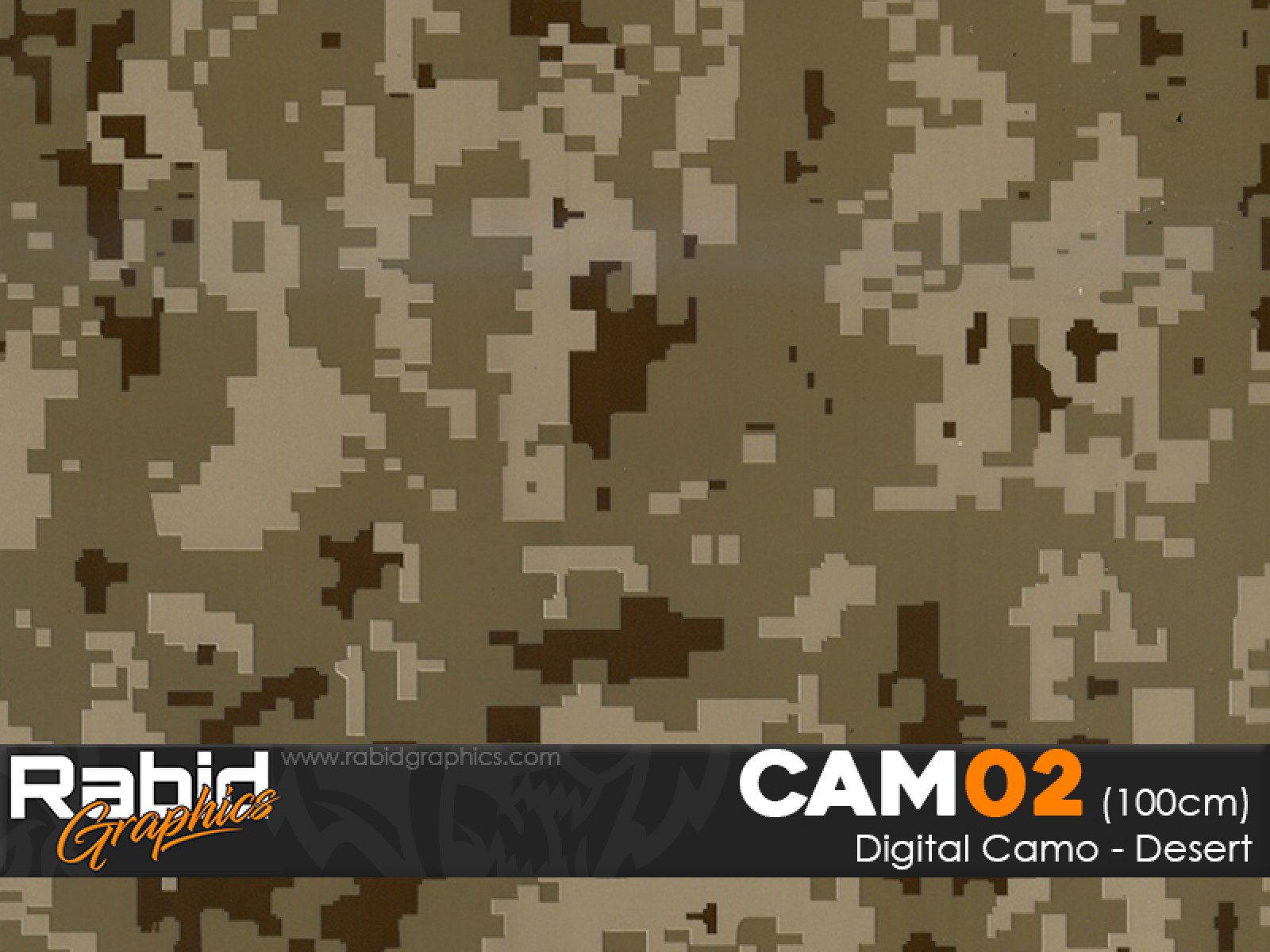 Digital Camo - Desert Hydrographics Film (100cm) - Rabid Graphics Ltd