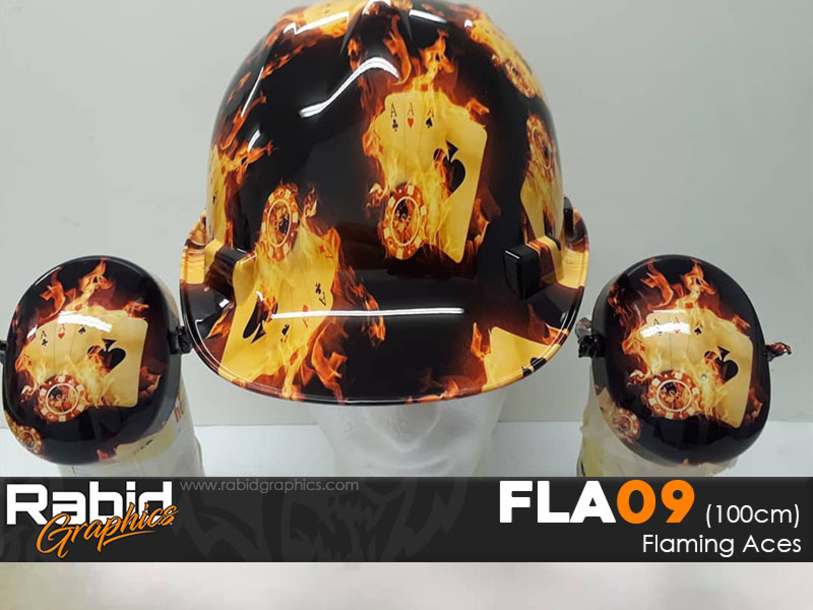 Flaming Aces Hydrographics Film (100cm) - Rabid Graphics Ltd